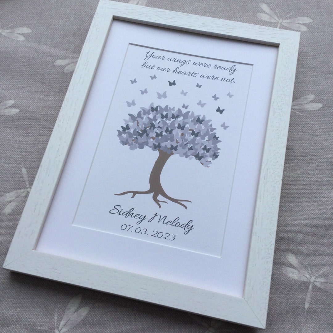 Baby Loss Butterfly Tree Print Miscarriage Stillbirth - Etsy UK