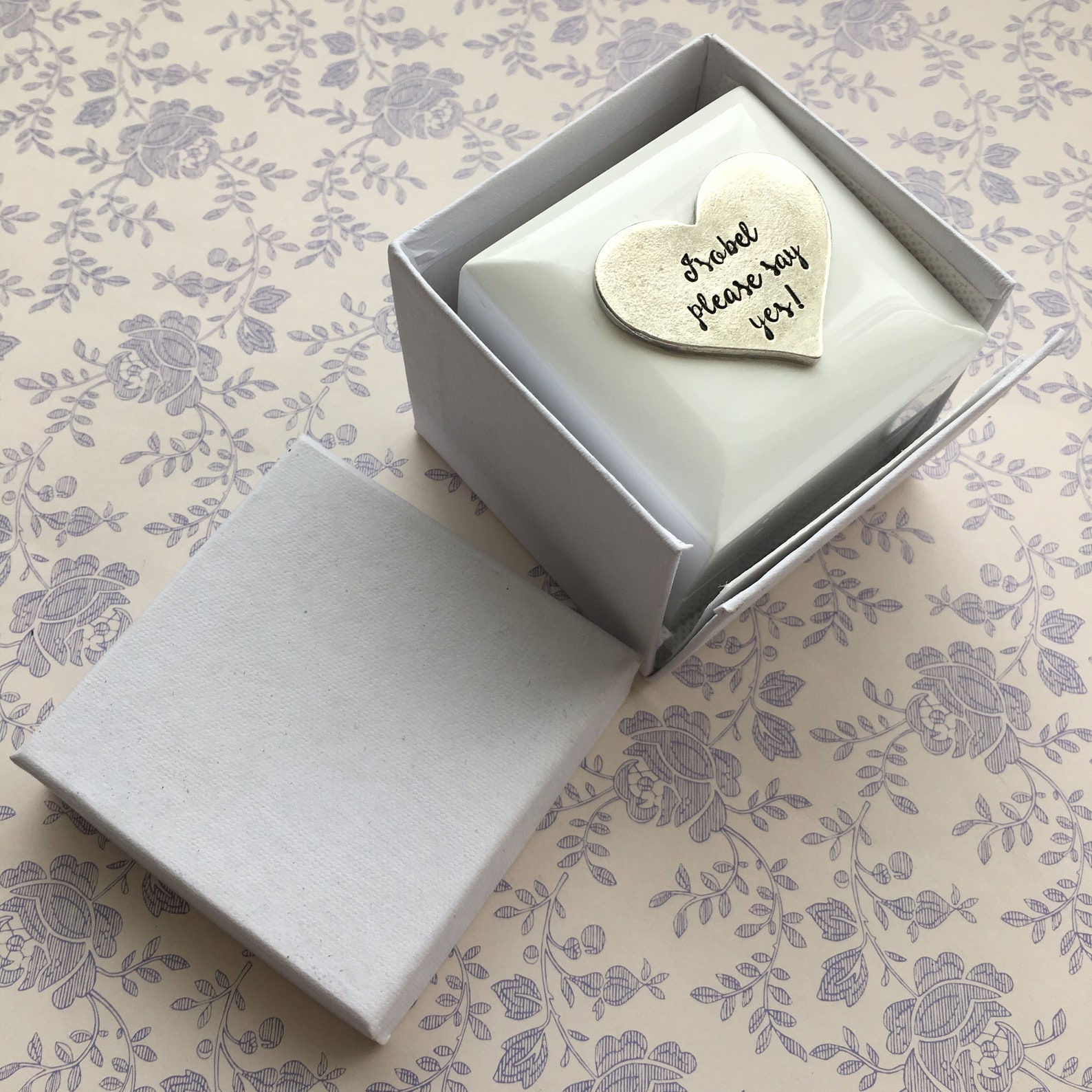 Personalised Proposal Engagement Ring Box Box for Engagement - Etsy UK