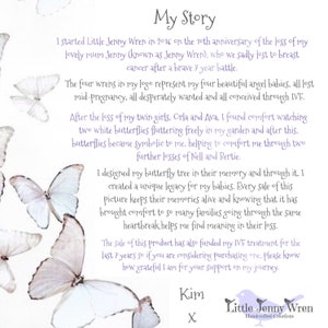 Baby Loss Butterfly Tree Print, Miscarriage, Stillbirth, Infant Loss ...