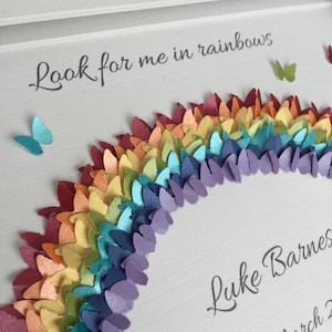 Rainbow Memorial Picture - Etsy