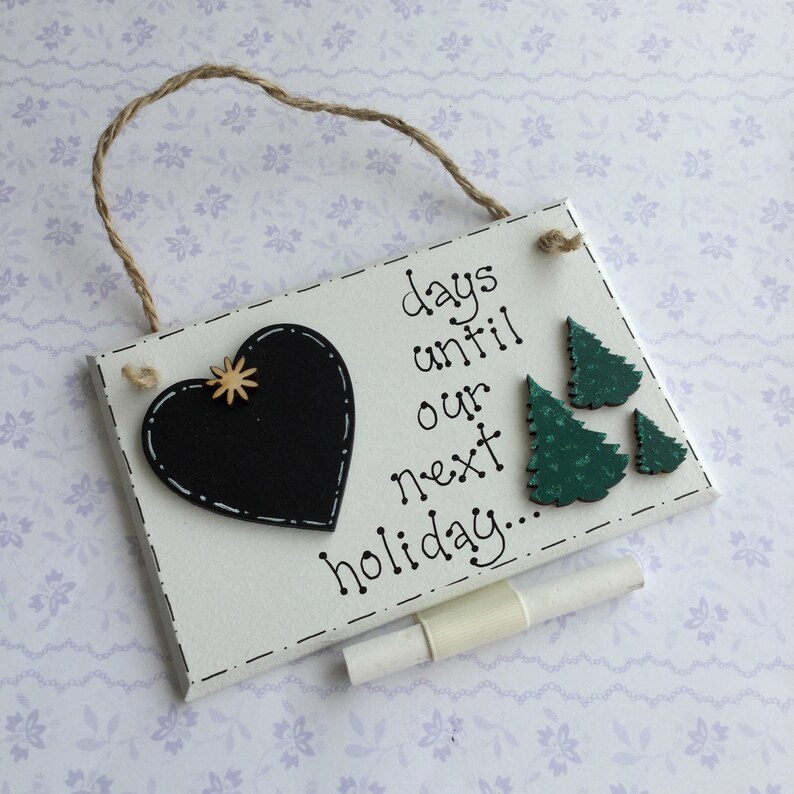 Holiday Countdown Plaque Weeks Until My Next Holiday Gift - Etsy