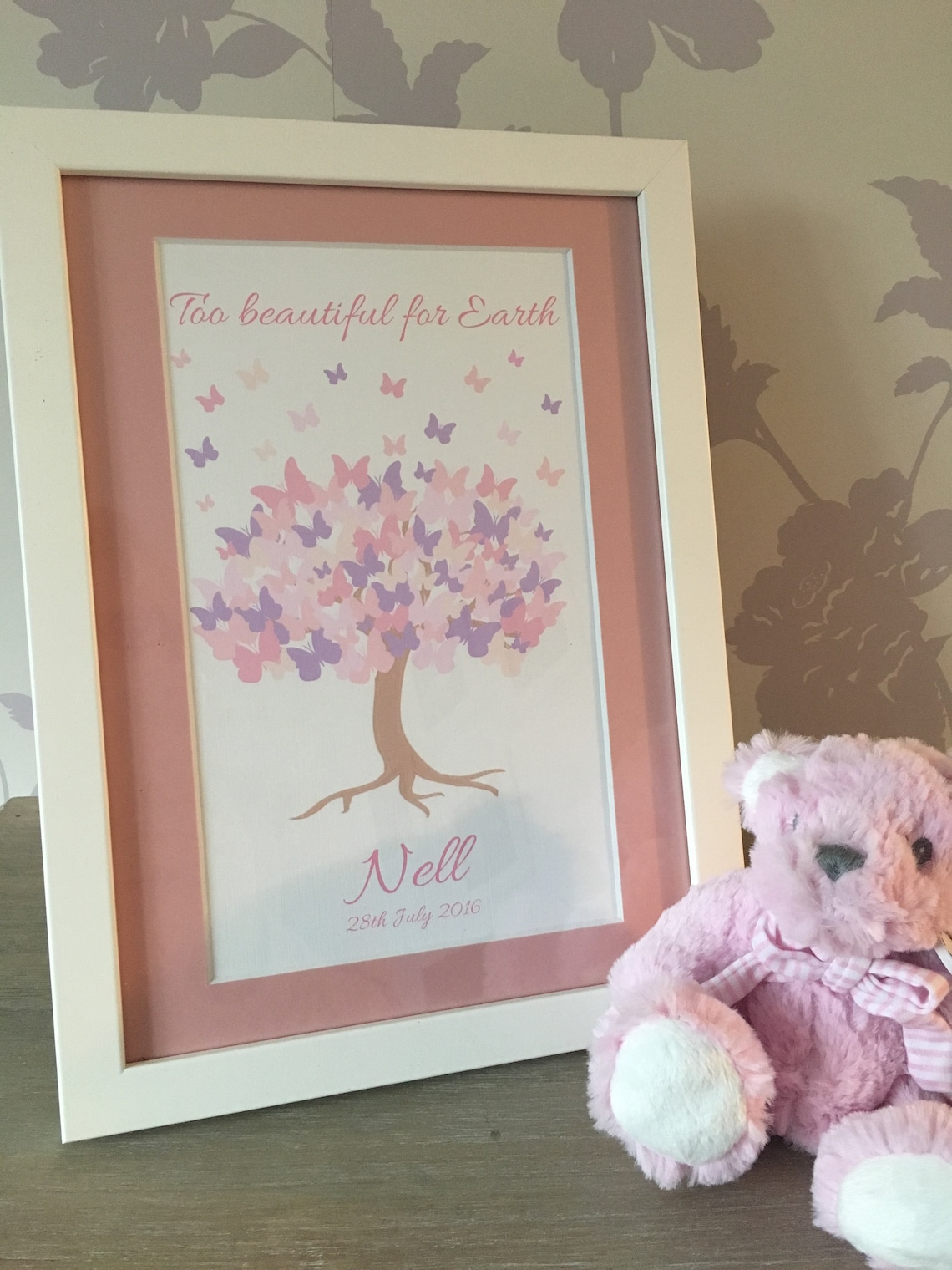 Baby Loss Butterfly Tree Print Miscarriage Stillbirth | Etsy