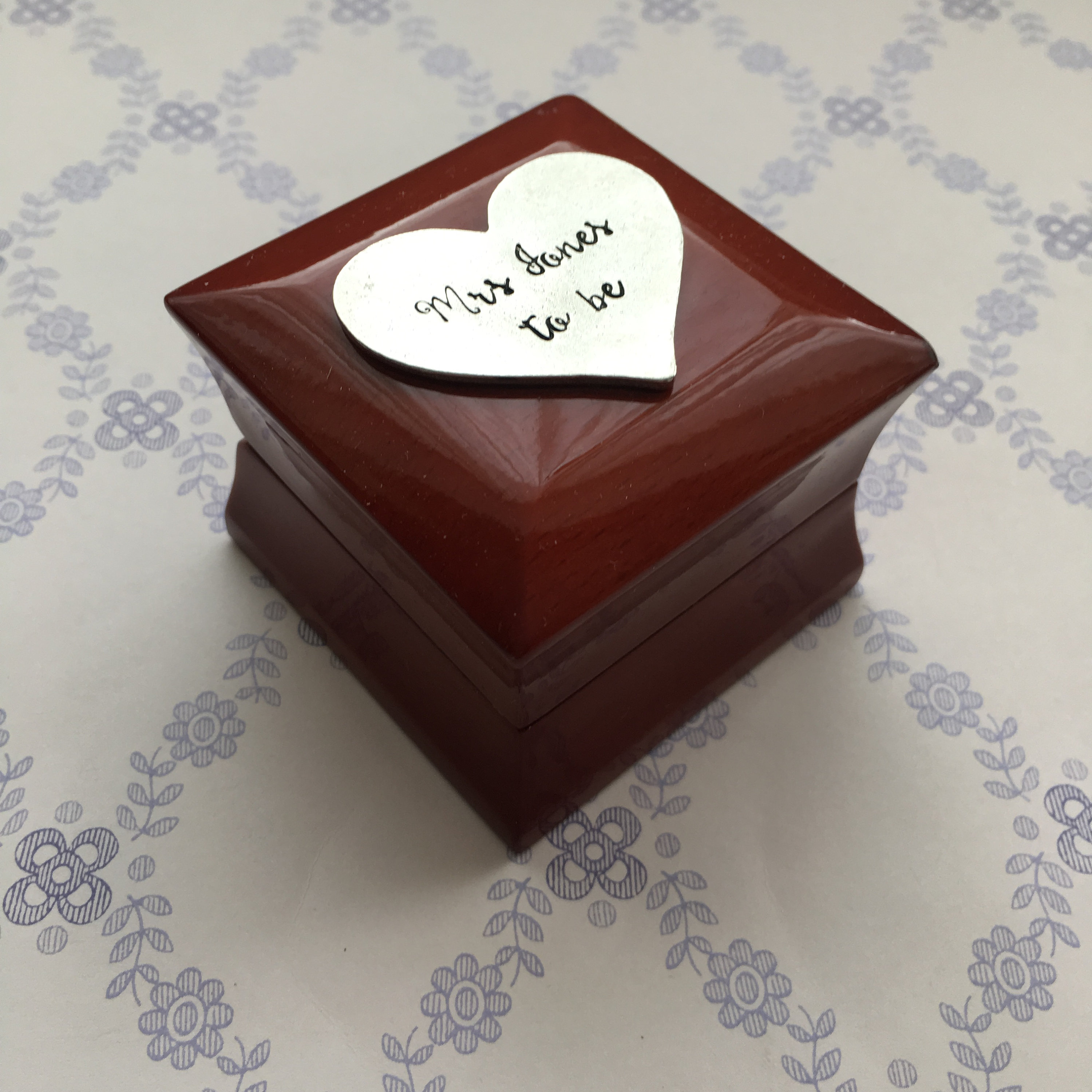 Personalised Proposal Engagement Ring Box Box for Engagement - Etsy UK