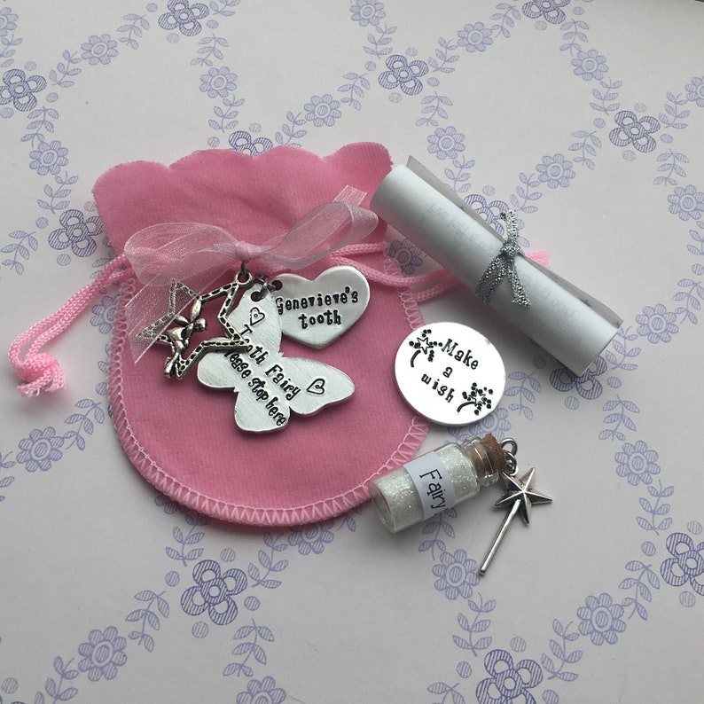 Tooth Fairy Pouch tooth fairy magic dust wishing coin | Etsy