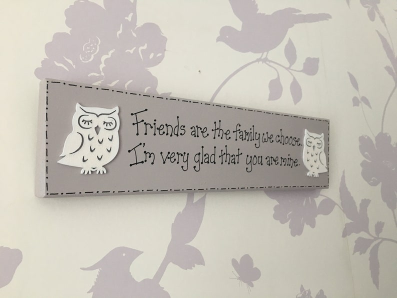 Friendship Quote Plaque Gift for Friend Personalised Gift | Etsy UK