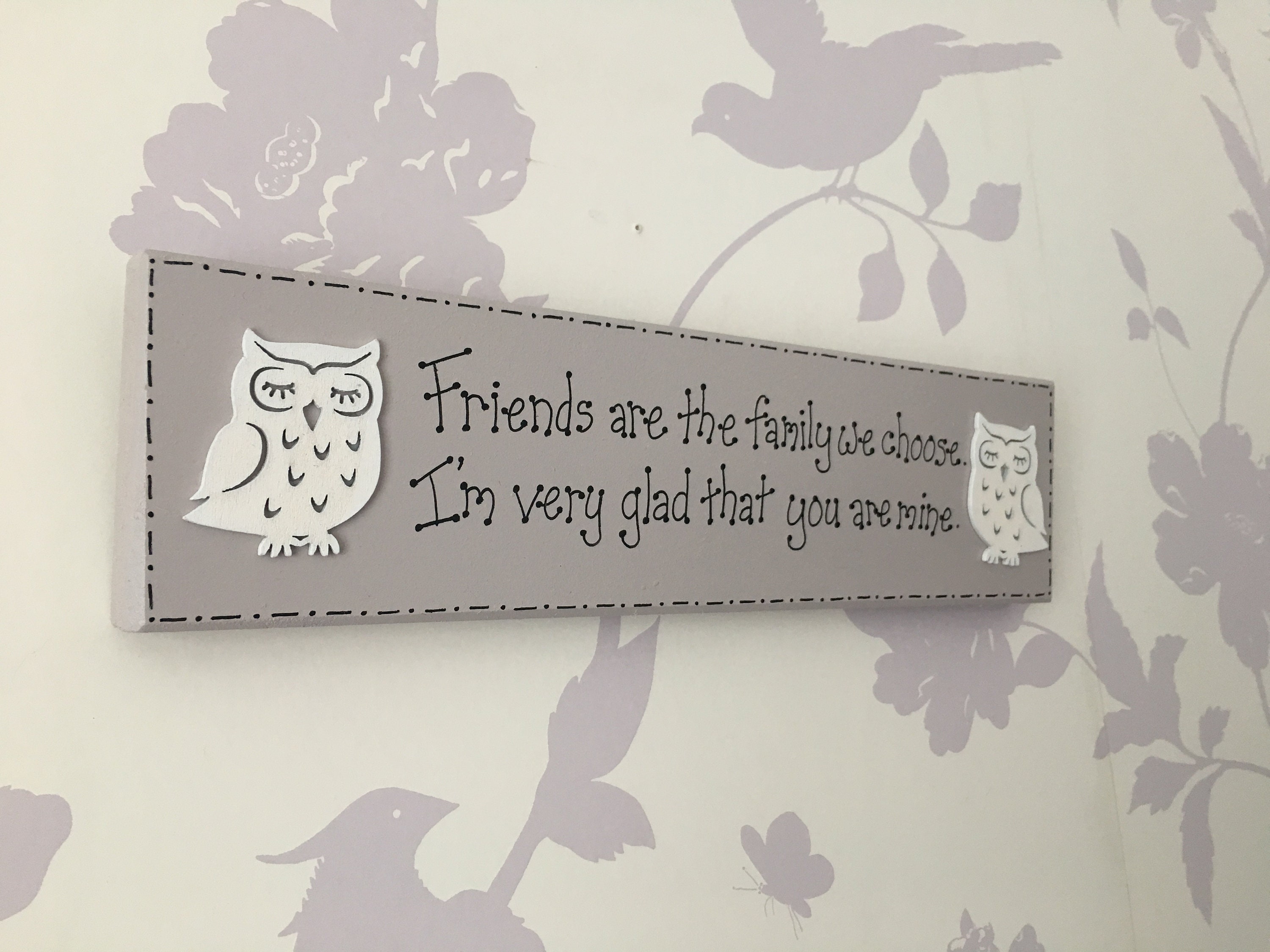 Friendship Quote Plaque, Gift for Friend, Personalised Gift for Friend ...