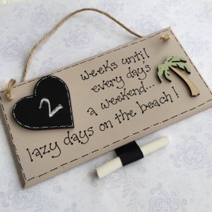 Retirement Countdown Plaque Leaving Gift for Retirement by Little Jenny ...