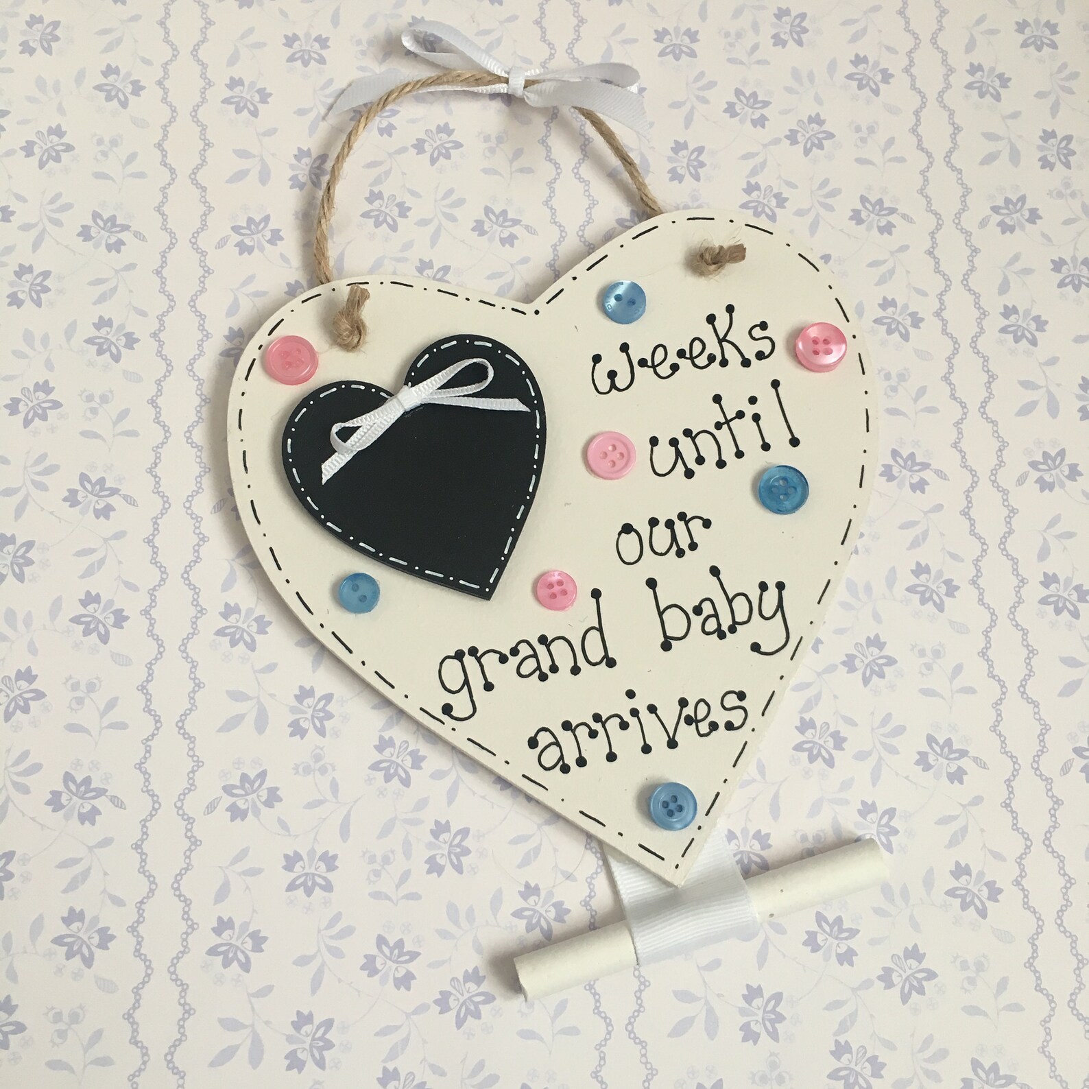 New Grandparent Countdown Plaque, New Grandchild, Weeks Till I Become a ...