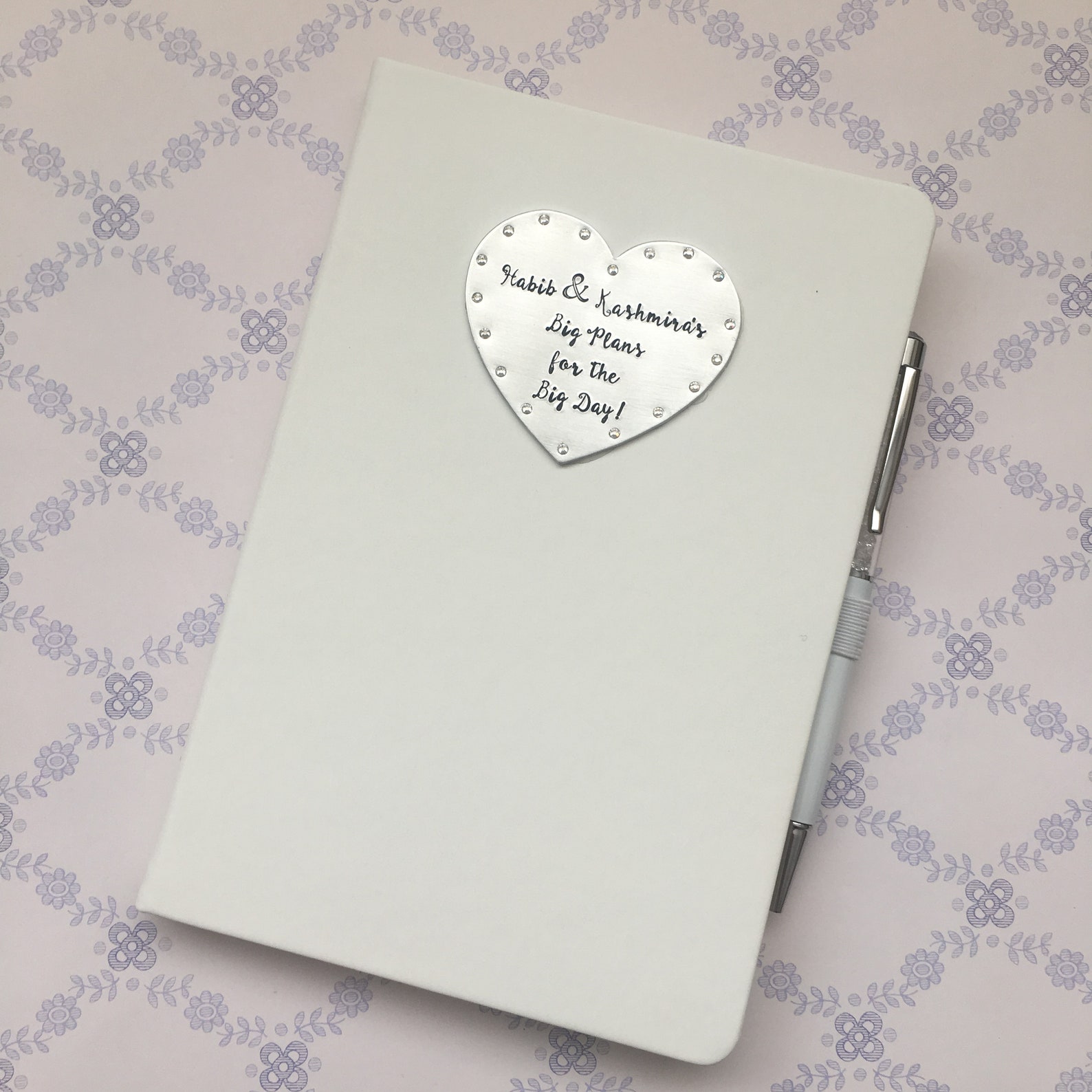 Personalised wedding planner notebook personalised wedding | Etsy