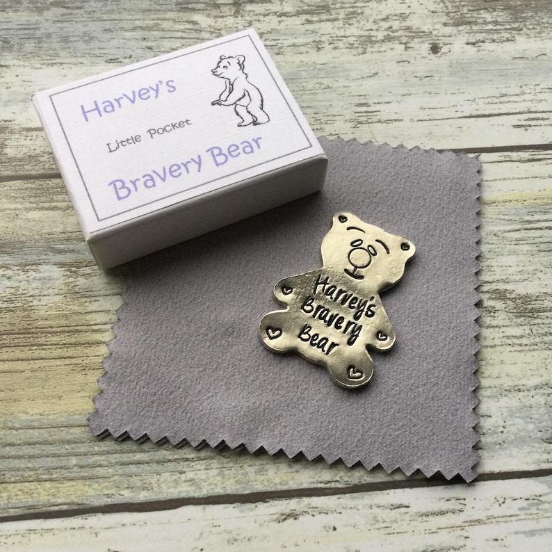 Personalised Bravery Bear Pocket Bear Anti Stress Anxiety Sleep Aid ...