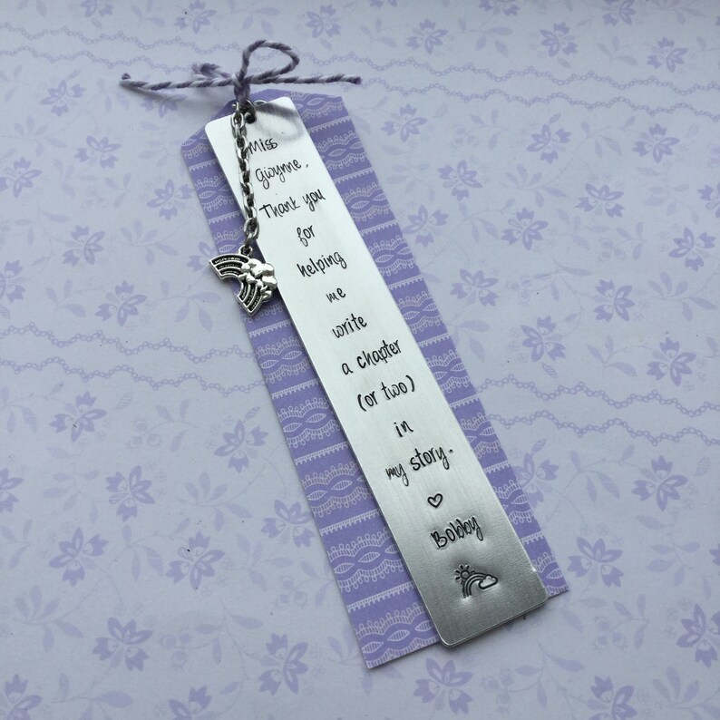 Personalised Teacher Bookmark End of Term Gift Gift for | Etsy