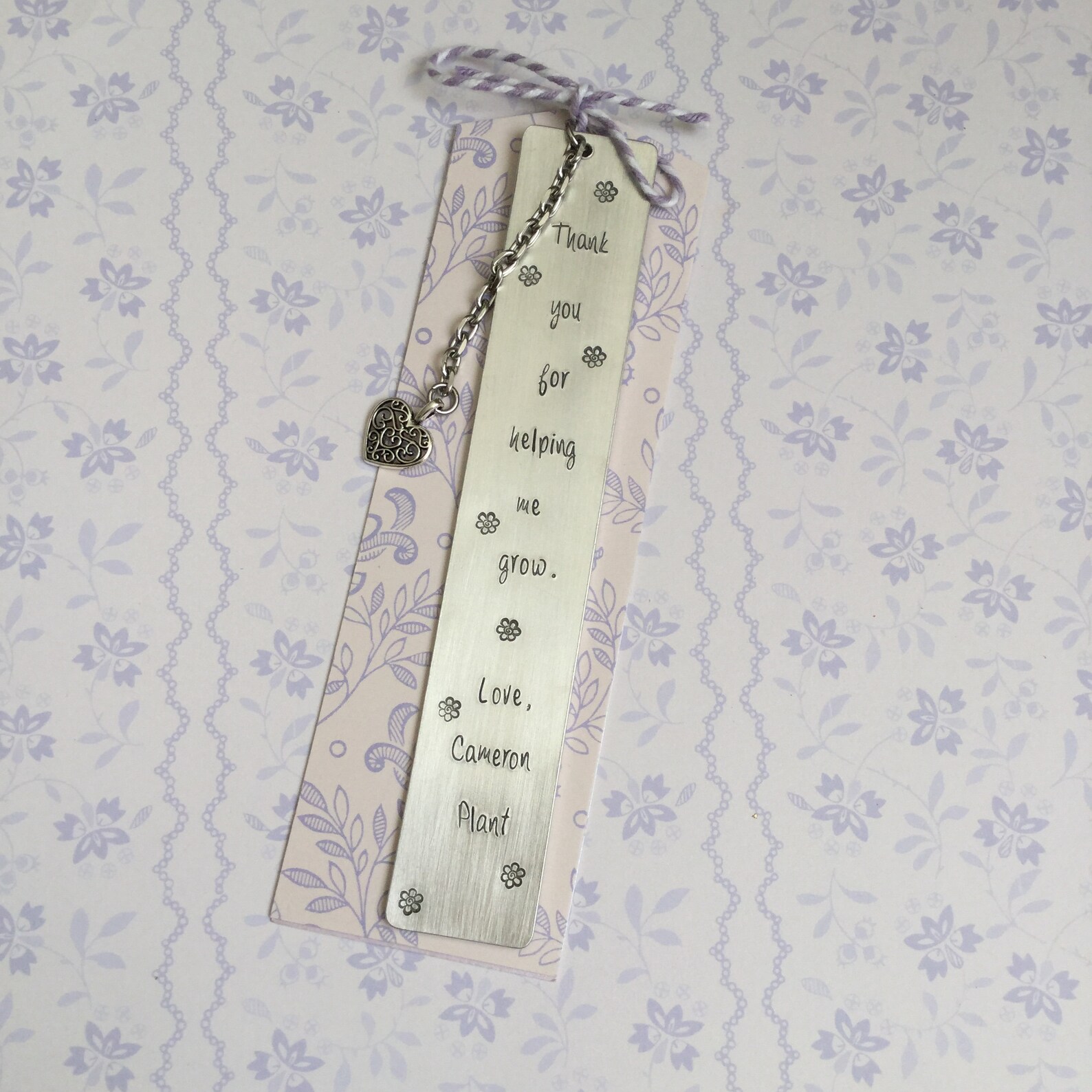 Personalised Teacher Bookmark End of Term Gift Gift for | Etsy