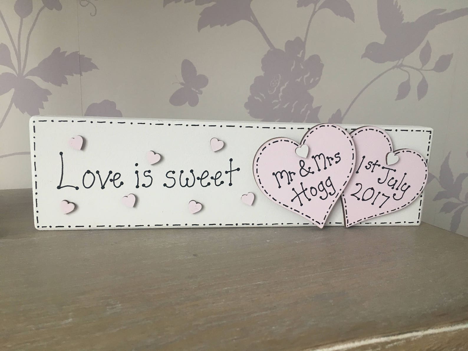 Wedding Sweet Table Sign Wedding Sweet Table Plaque Love is | Etsy