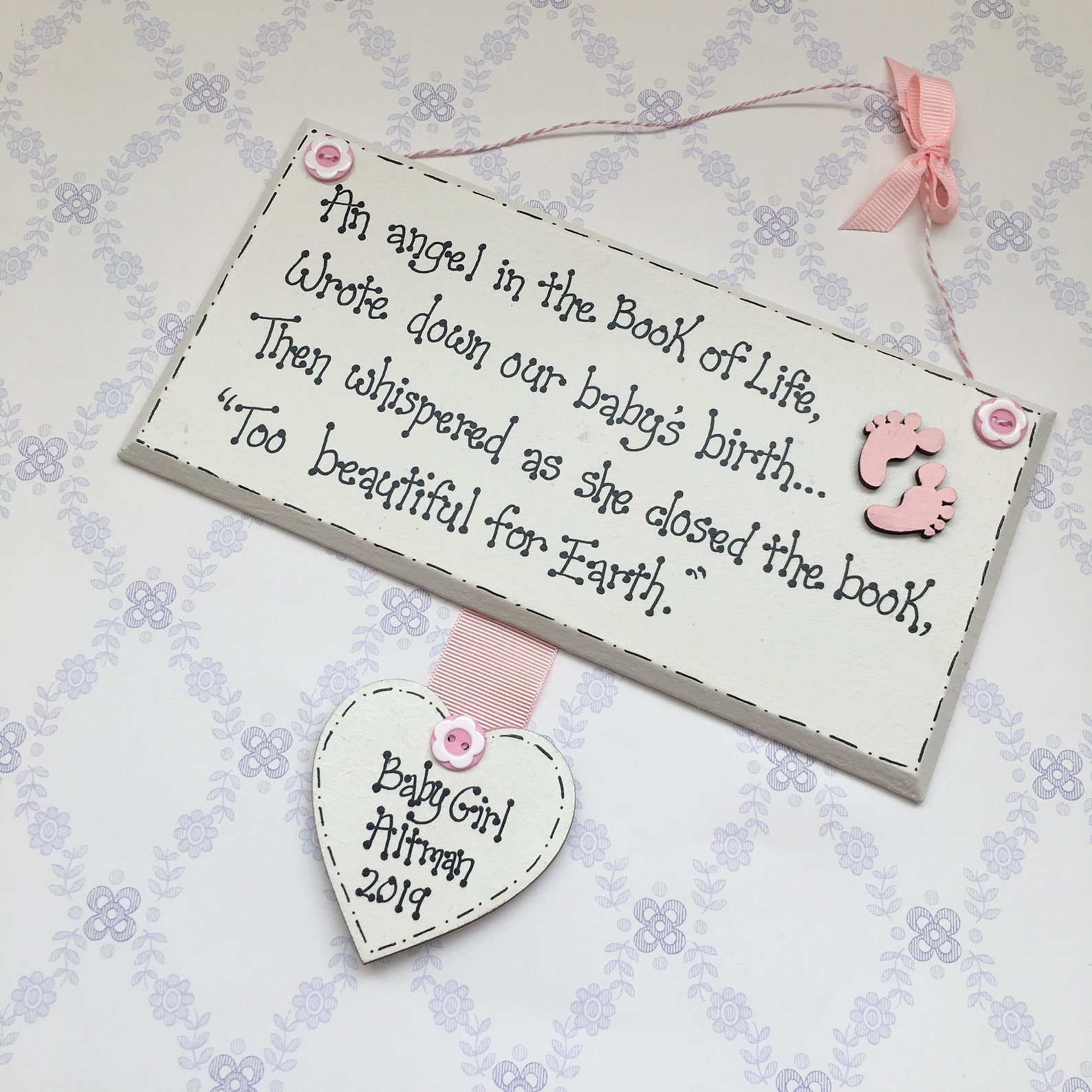 Baby Loss Keepsake Plaque Miscarriage Stillbirth Infant | Etsy