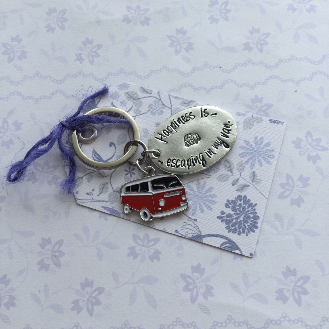 Camper Van Keyring - Etsy