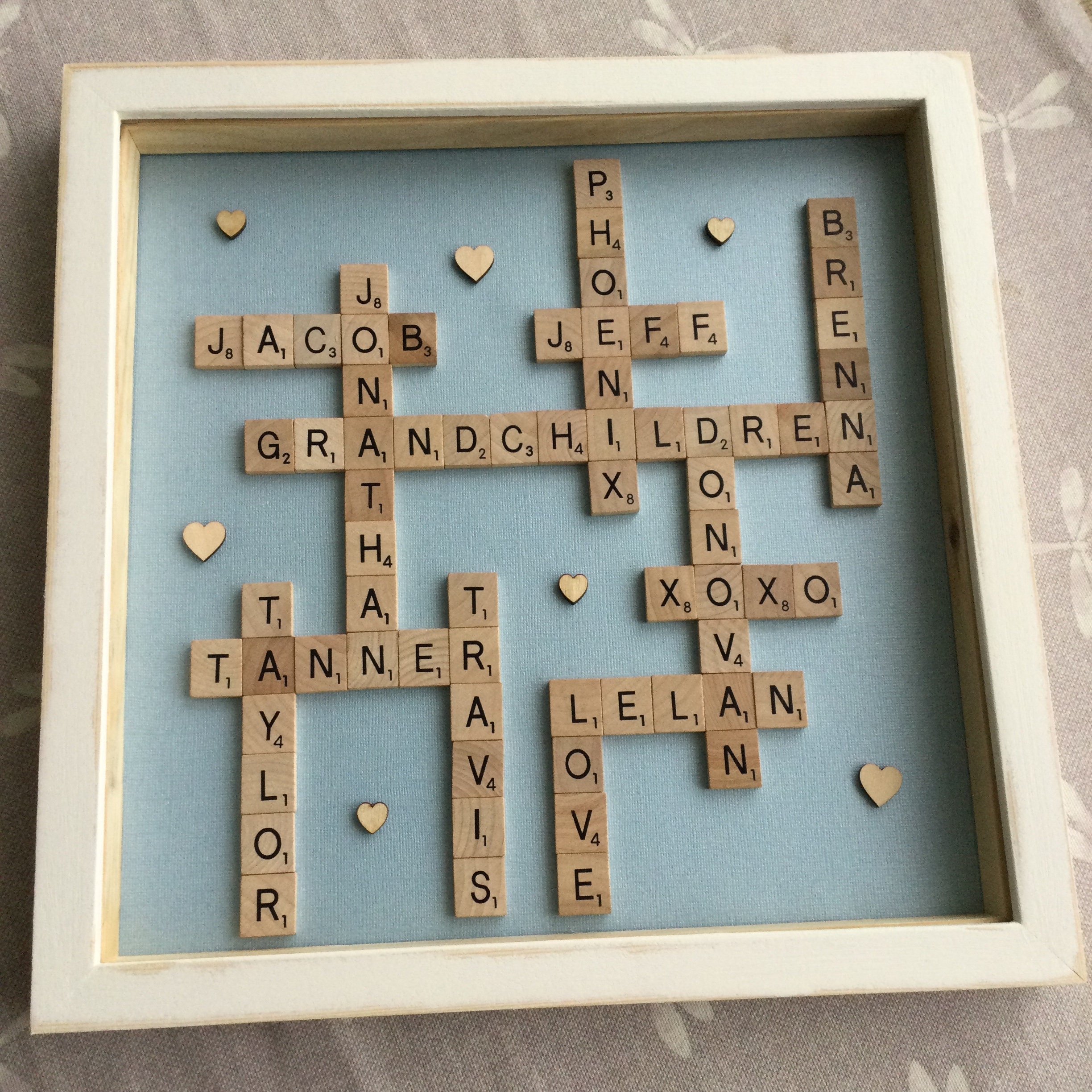 Family Scrabble Frame Personalised Family Names Personalised - Etsy Canada