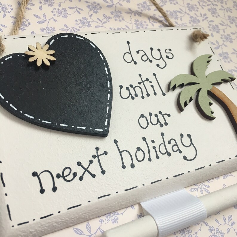 Holiday Countdown Plaque weeks until my next holiday gift | Etsy