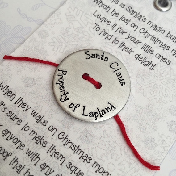 Santa's Lost Button Santas Missing Button Santas | Etsy