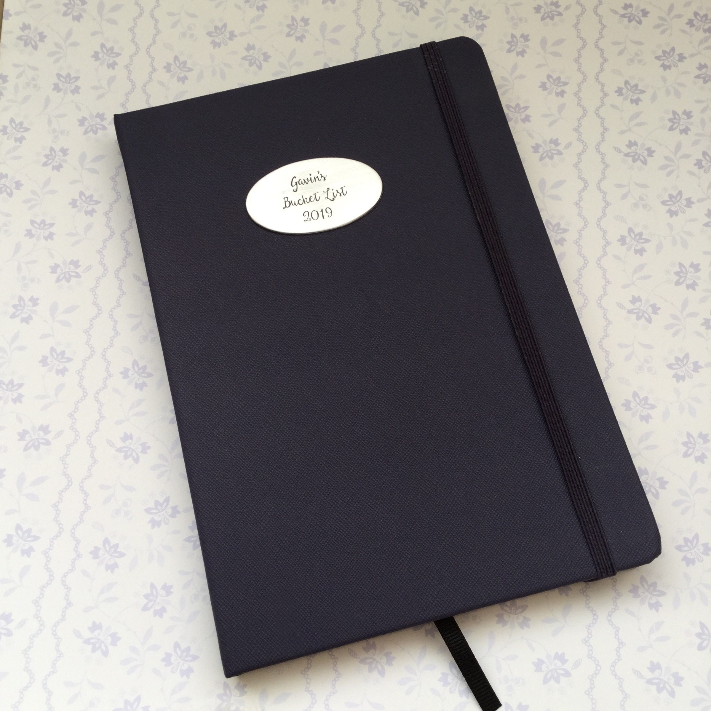 Blue Hardback Notebook Personalised Diary Personalised - Etsy