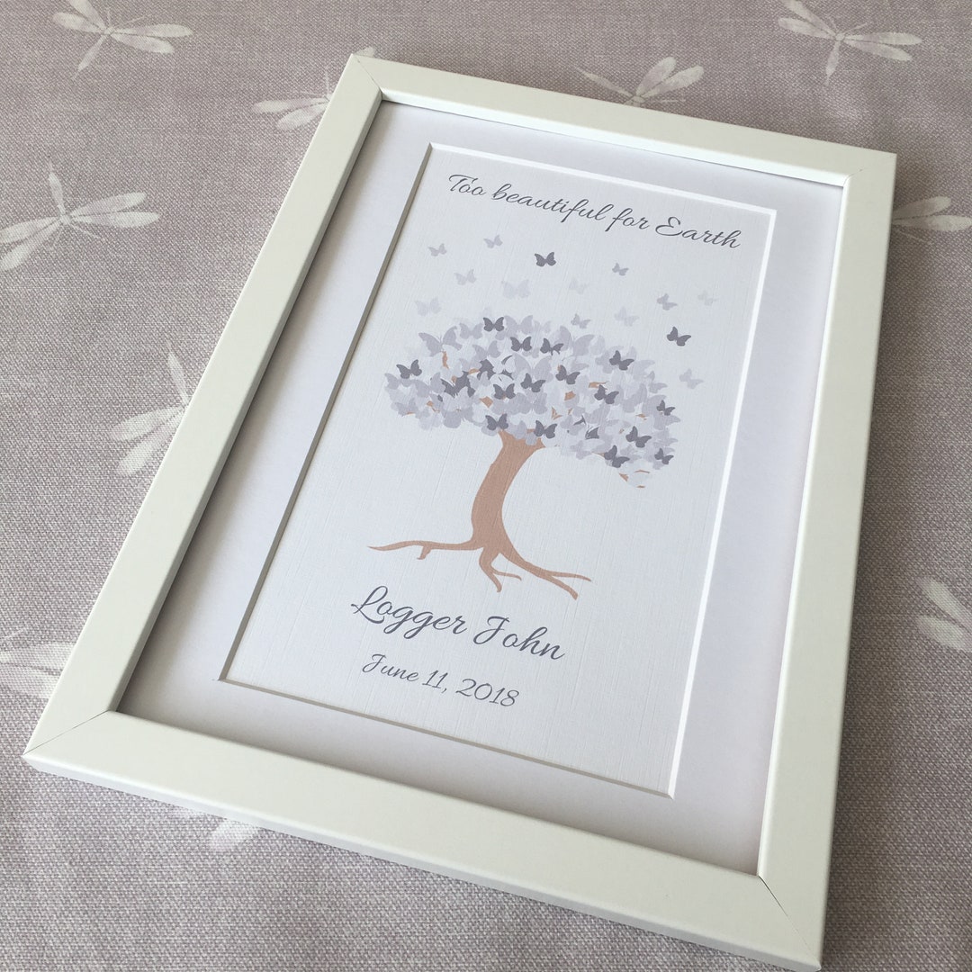 Baby Loss Butterfly Tree Print Miscarriage Stillbirth - Etsy UK