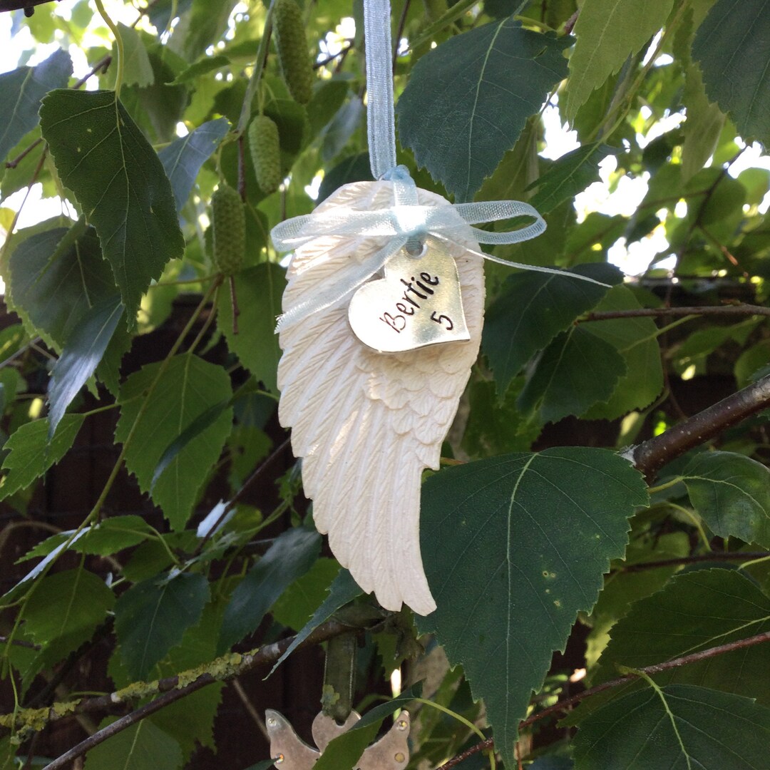 Angel Wing Personalised Decoration - Etsy