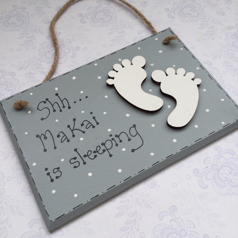 Baby Sleeping Sign - Etsy Canada