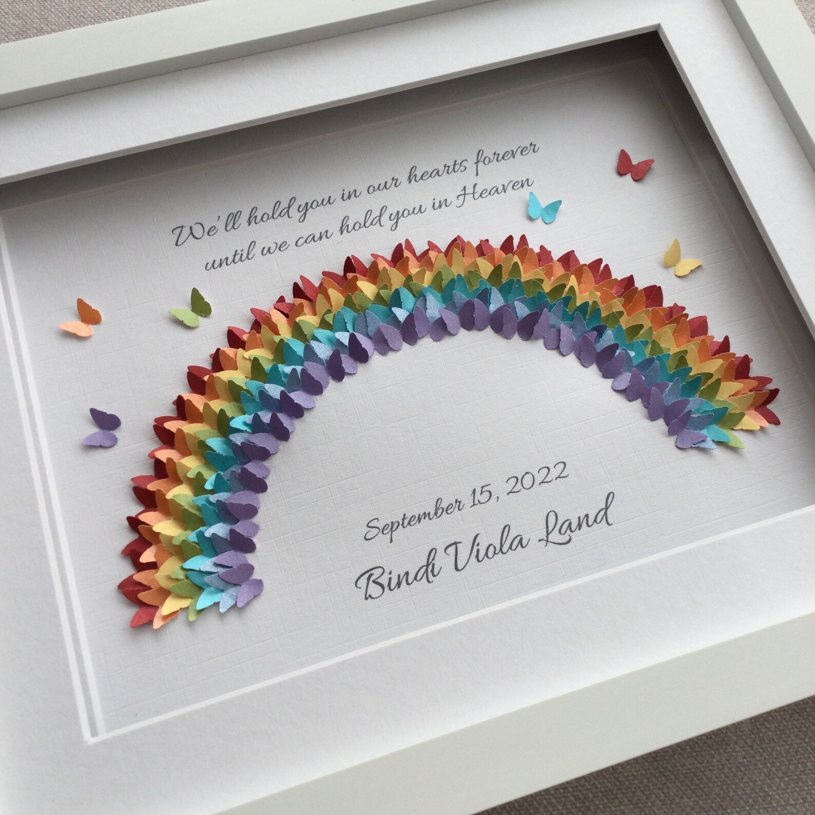 Rainbow Memorial Picture - Etsy