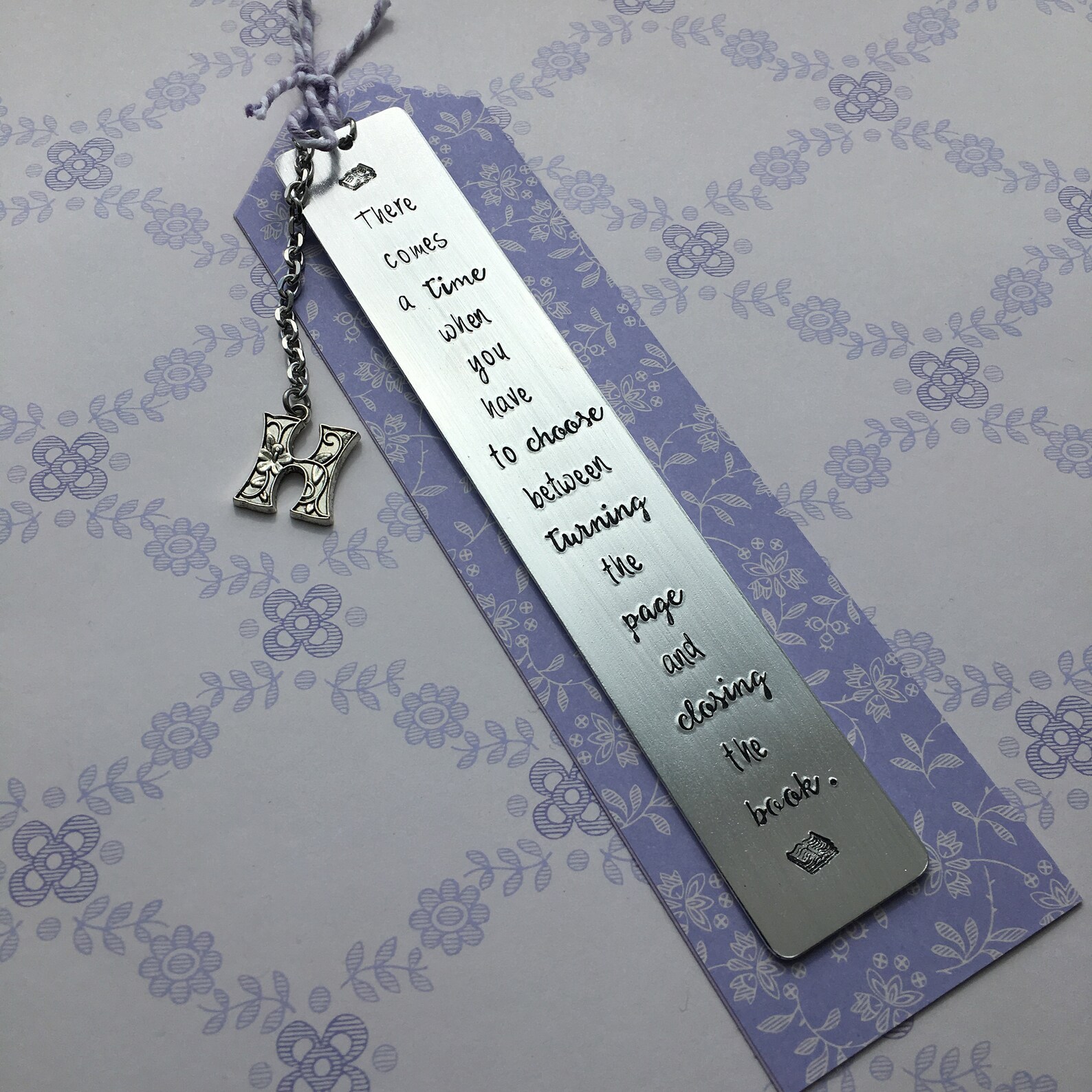 Personalised Bookmark customised metal bookmark gift for | Etsy
