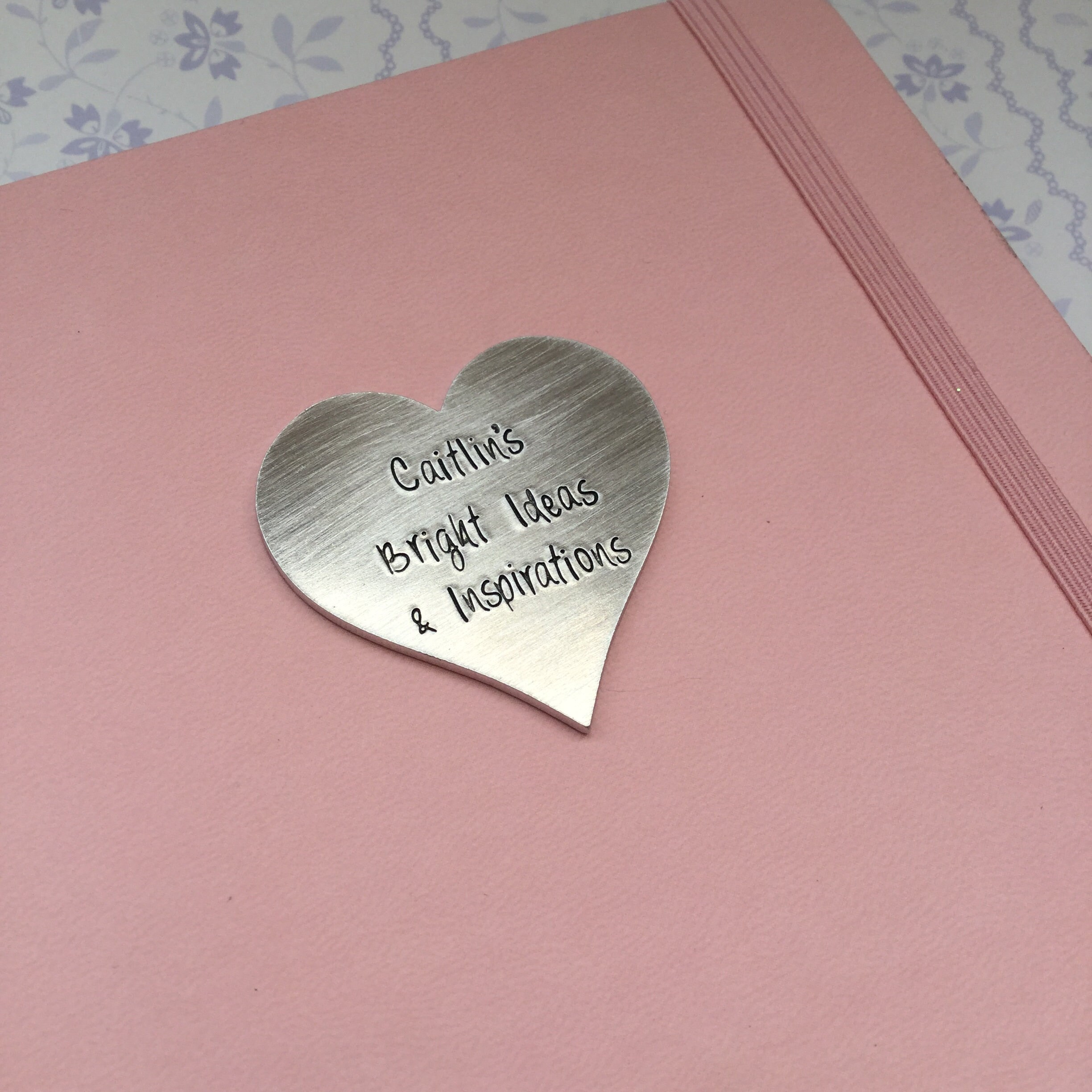 Personalised Pink Notebook Journal | Etsy