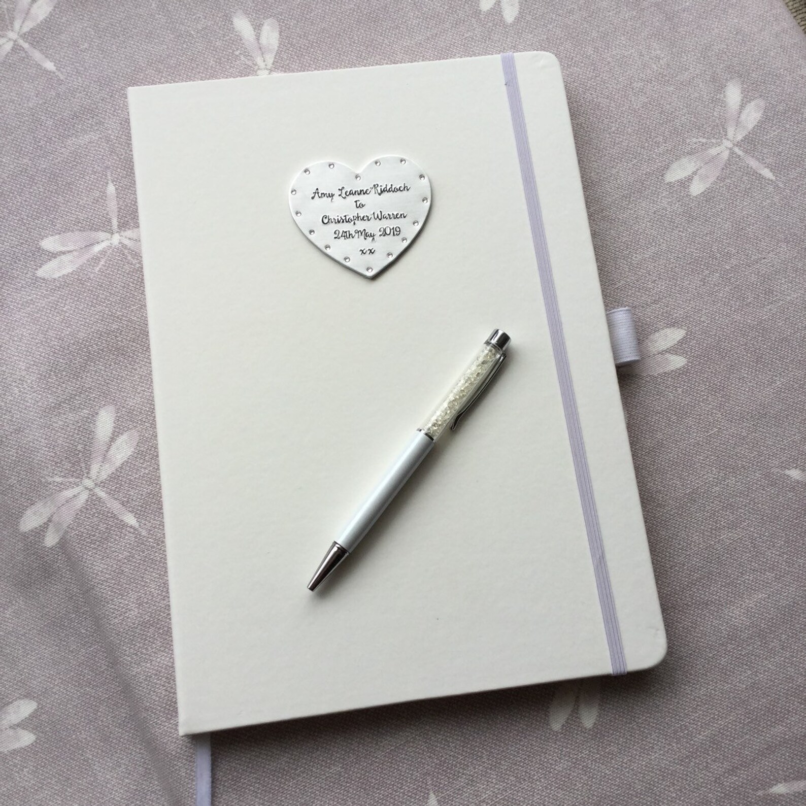 Personalised Wedding Planner Notebook, Personalised Wedding Journal ...