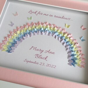 Rainbow Memorial Picture - Etsy