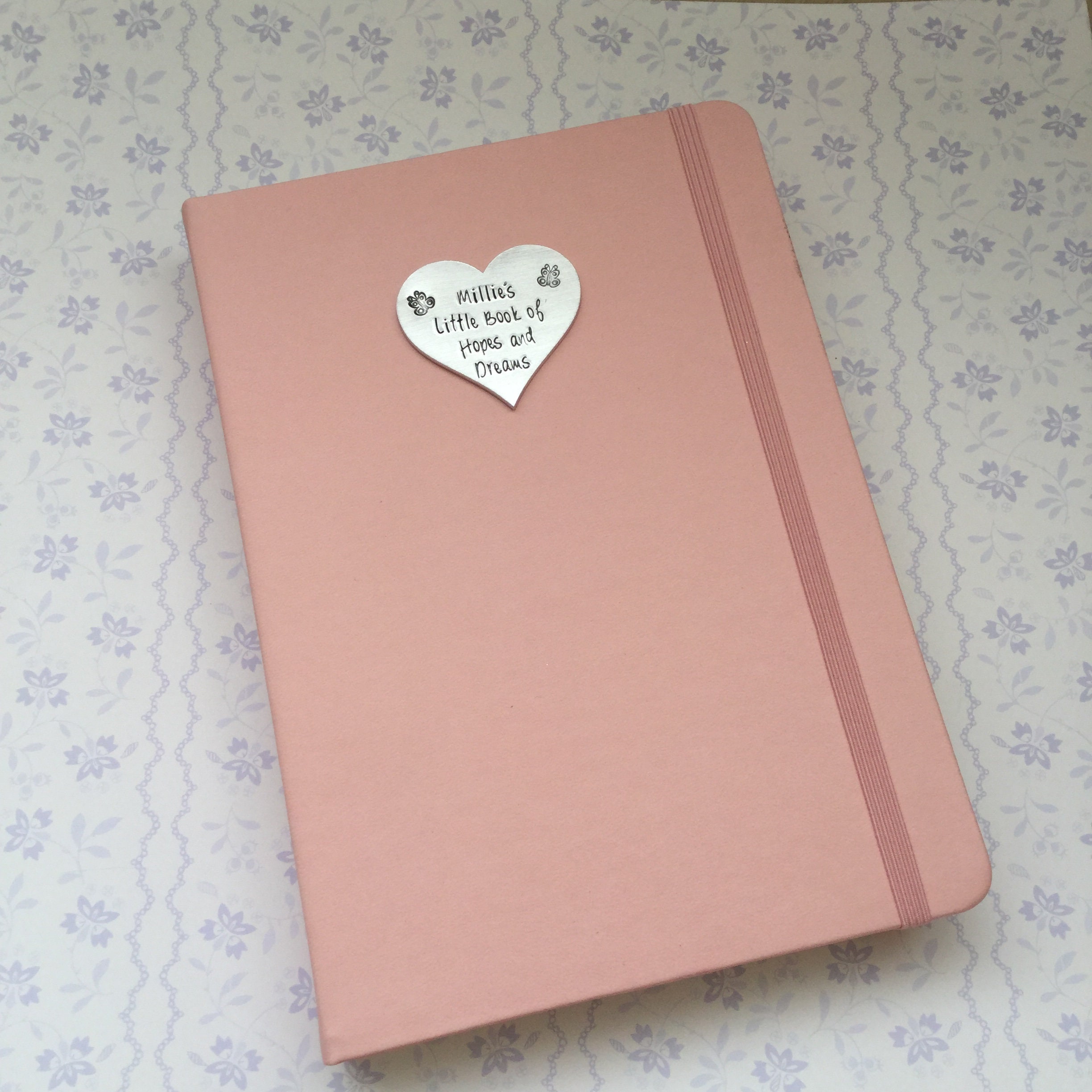 Personalised Pink Notebook Journal | Etsy