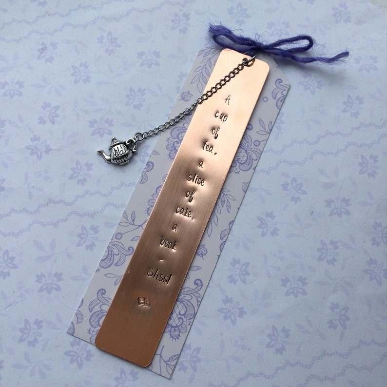 Personalised Copper Bookmark Customised Metal Bookmark Gift - Etsy
