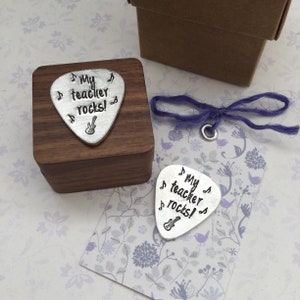 Teacher Guitar Pick Box, Plectrum Storage Box, Gift for Teacher ...