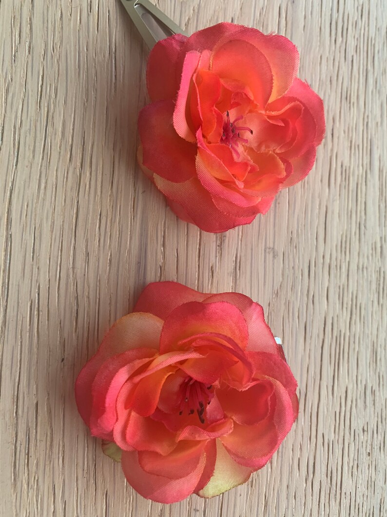 Rose Hair Clip - Etsy UK