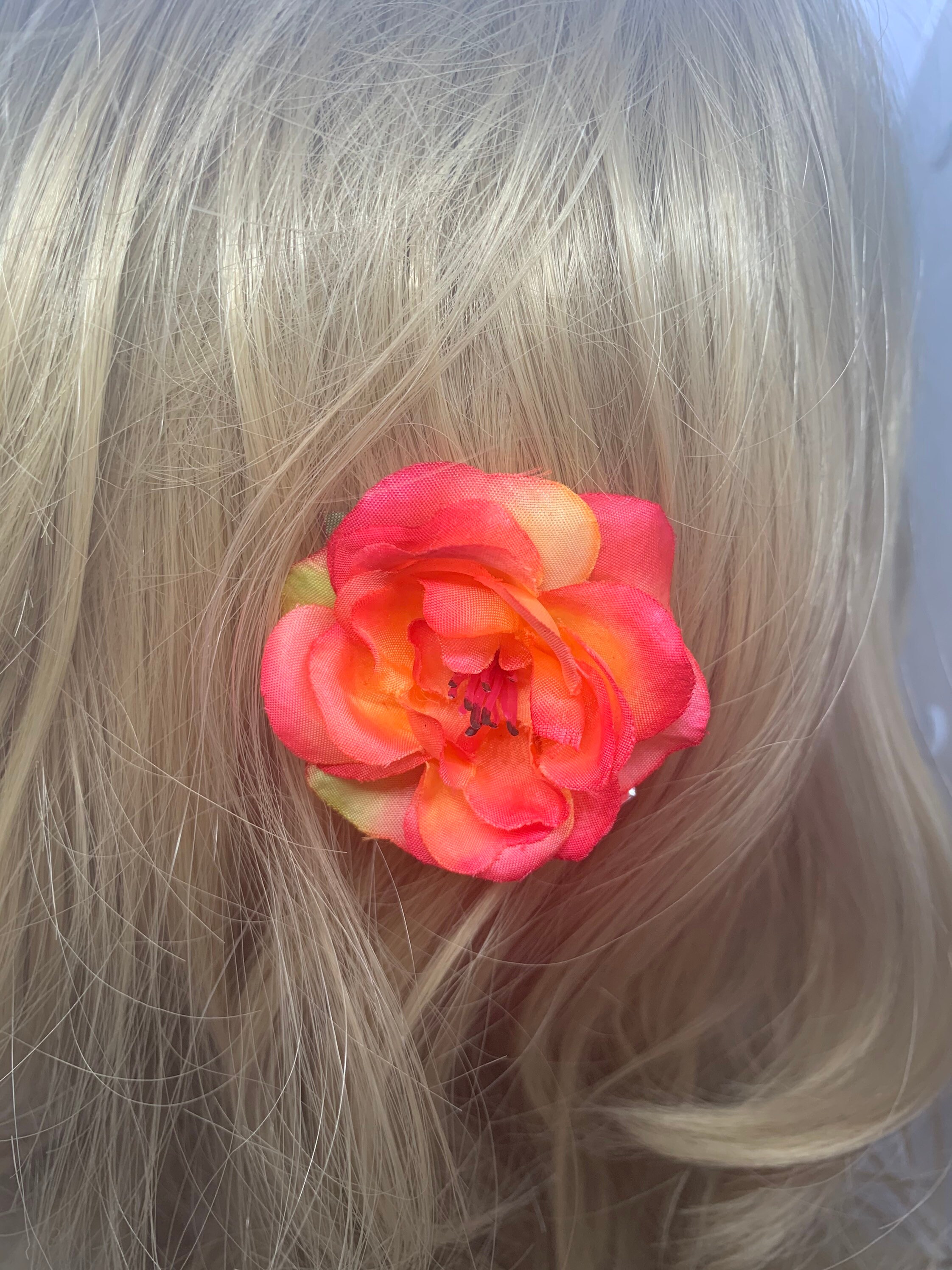 Rose Hair Clip - Etsy UK