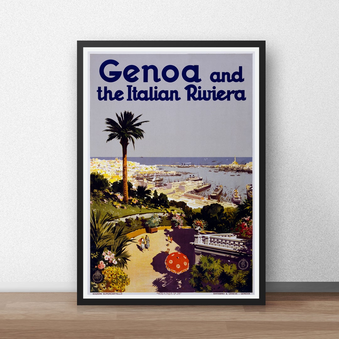 Genoa Poster / Genoa Print / Genoa Art / Genoa Travel / - Etsy UK