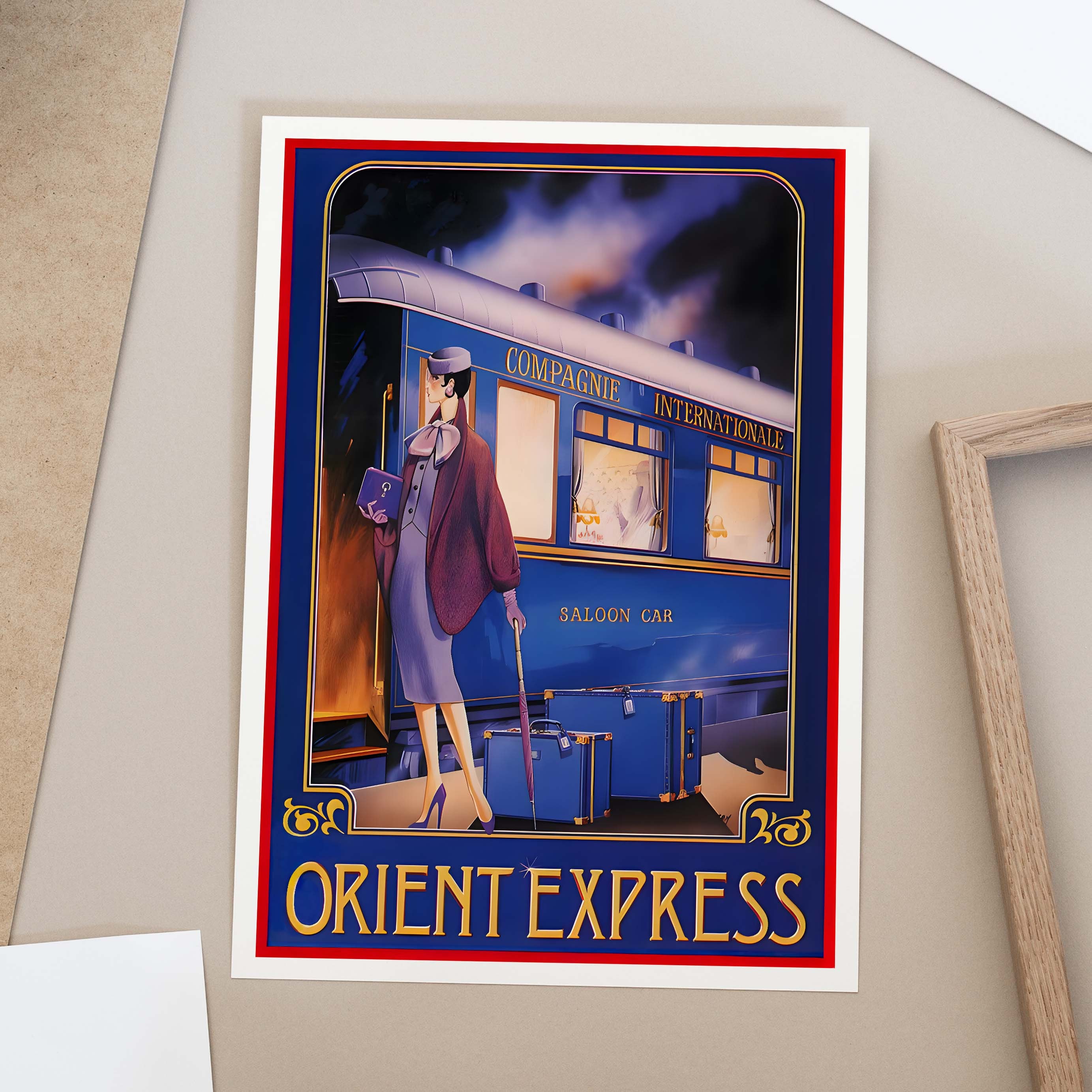 Orient Express Vintage Railway Poster Orient Express Travel - Etsy UK