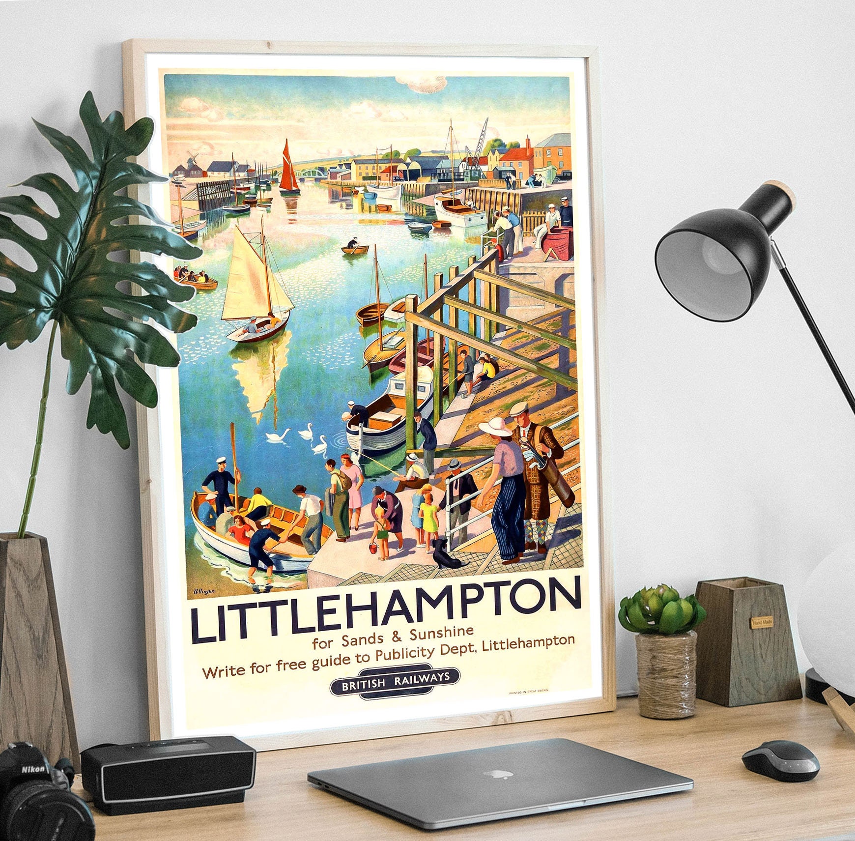 Littlehampton Poster / Littlehampton Print / Vintage Poster / - Etsy