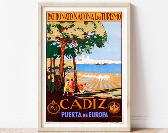 Antibes Vintage Travel Poster French Riviera PLM Railway - Etsy