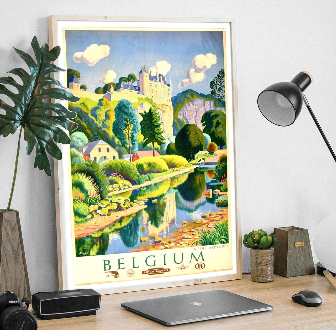 Belgium Travel Poster / Belgium Poster / Travel Poster / | Etsy