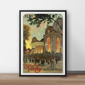 Vichy Poster Vichy Print Vintage Vichy Railway Poster - Etsy