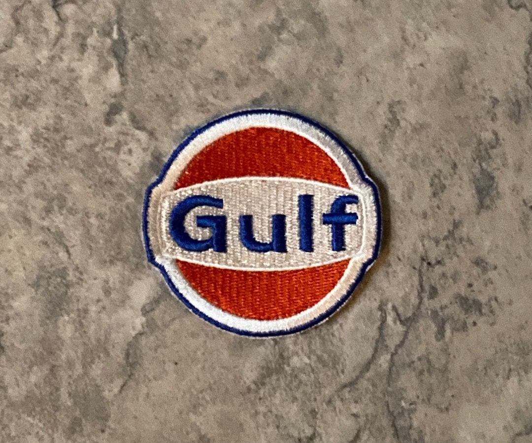 Classic GULF Gas and Oil / Sew On, Fabric PATCH - Iconic Sports Car ...