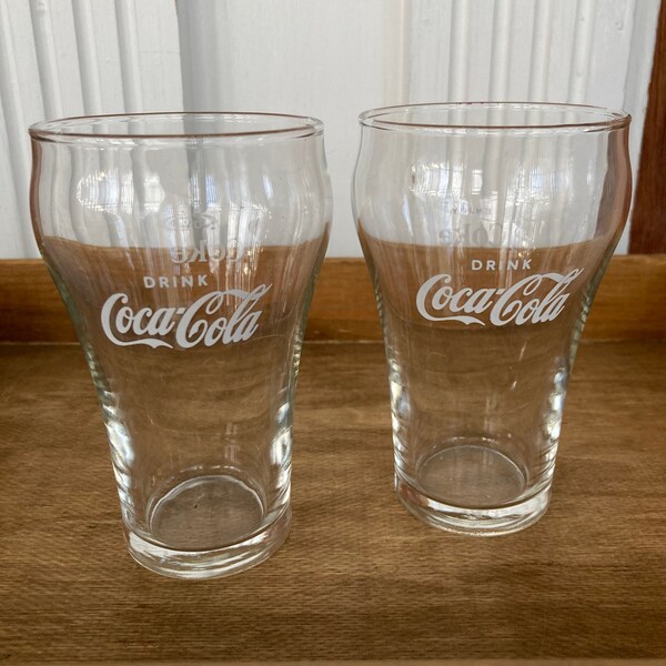 Coca Cola Glass - Etsy