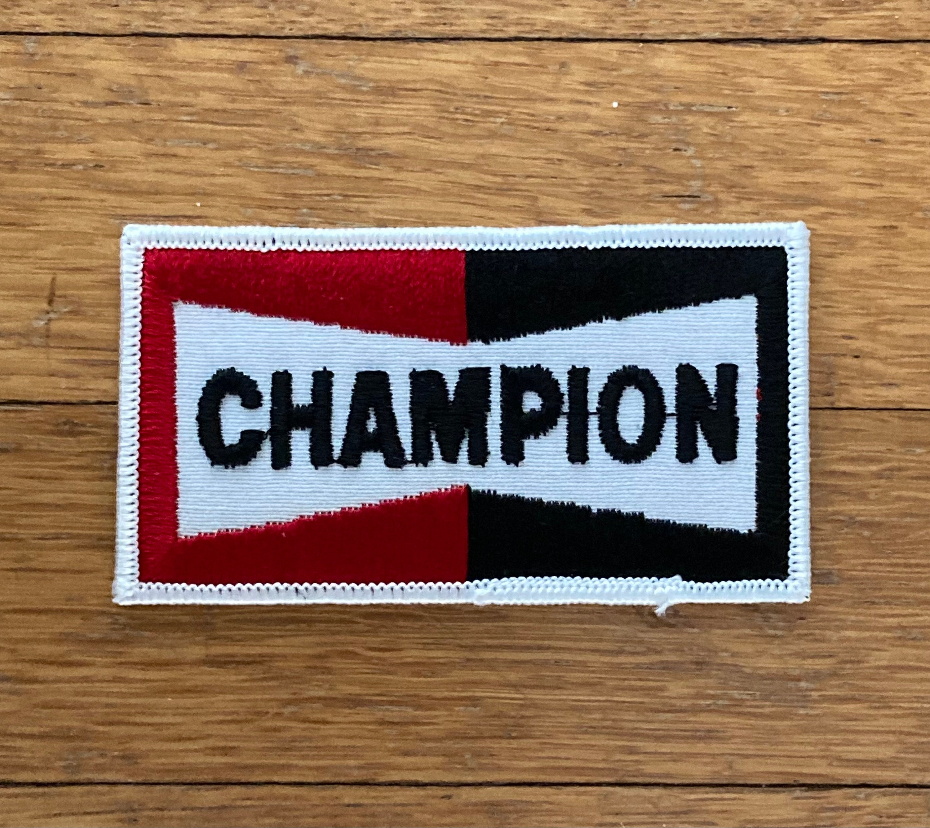 CHAMPION Spark Plugs / Sports Car Racing Sponsor / Sew On, Fabric PATCH - Etsy