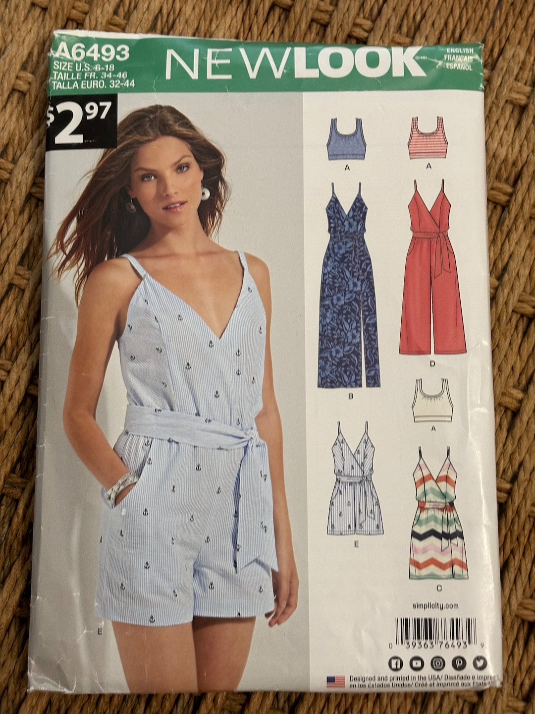 New Look A6493 Dress and Romper Pattern - Etsy
