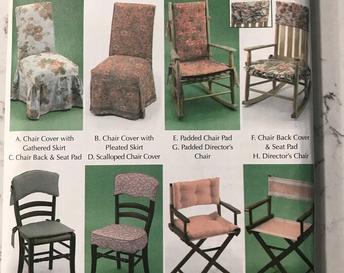 Simplicity 5952 Chair Cover Pattern - Etsy