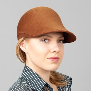Sporty, Elegant Cap Made From Fine Fur Felt in a Purist Design With Hat ...