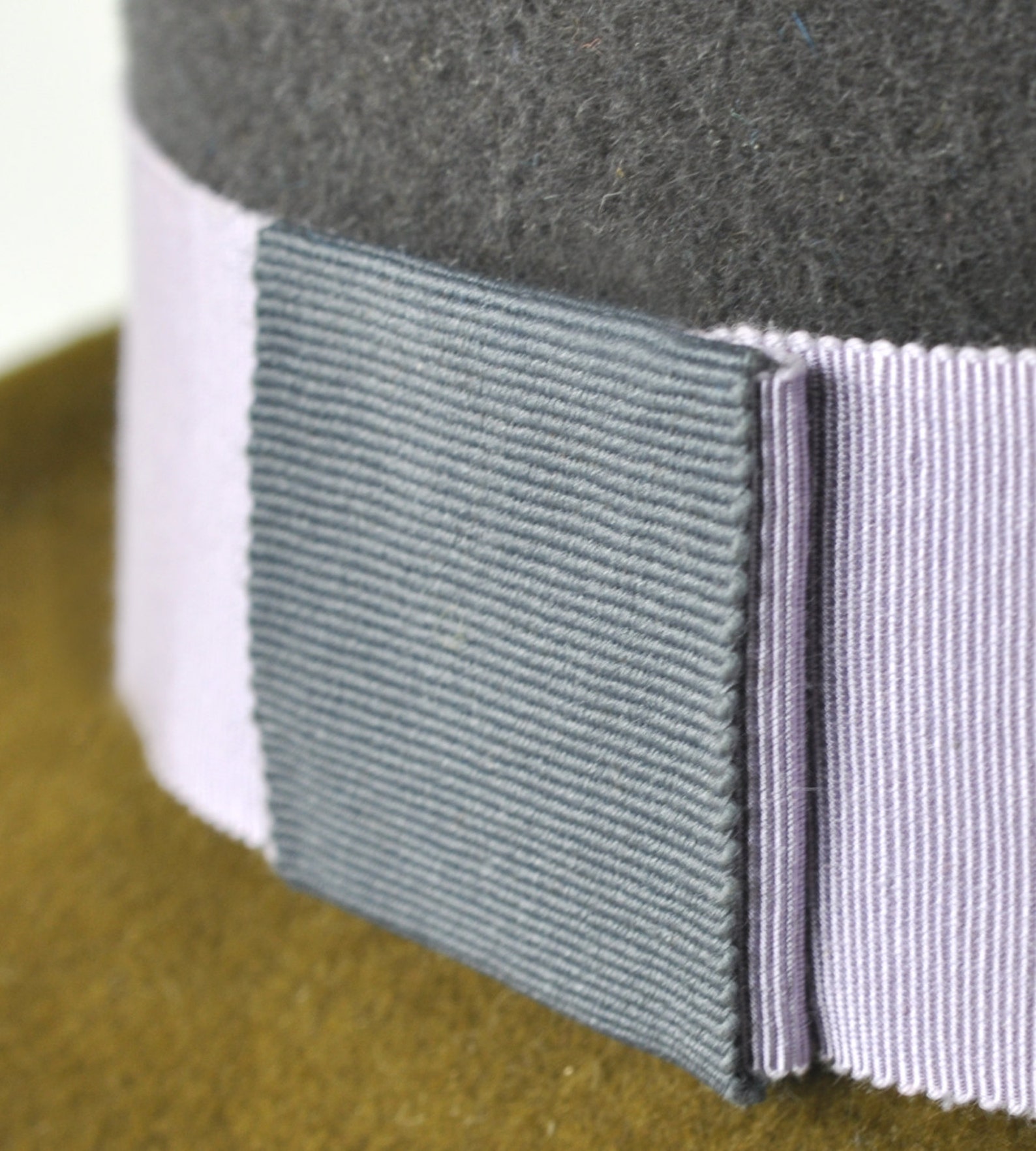 Two-colored Fedora in Elegant, Classic Form With Asymmetrical Brim ...