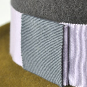 Two-colored Fedora in Elegant, Classic Form With Asymmetrical Brim ...